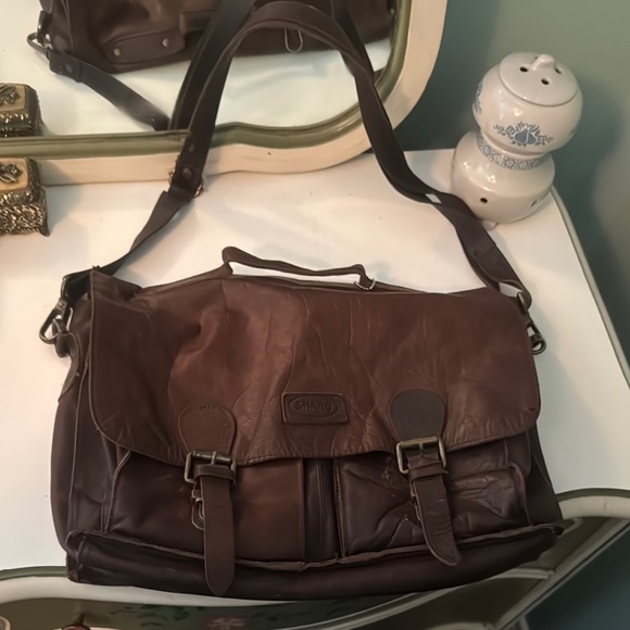 sharo | Bags | Brown Leather Messenger Bag | Poshmark
